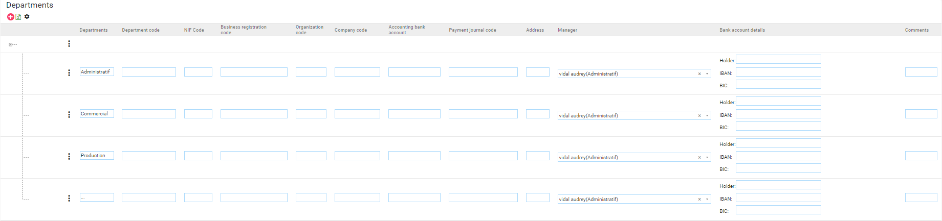 How can I create or modify departments (and sub-departments)? – Help Center Eurécia